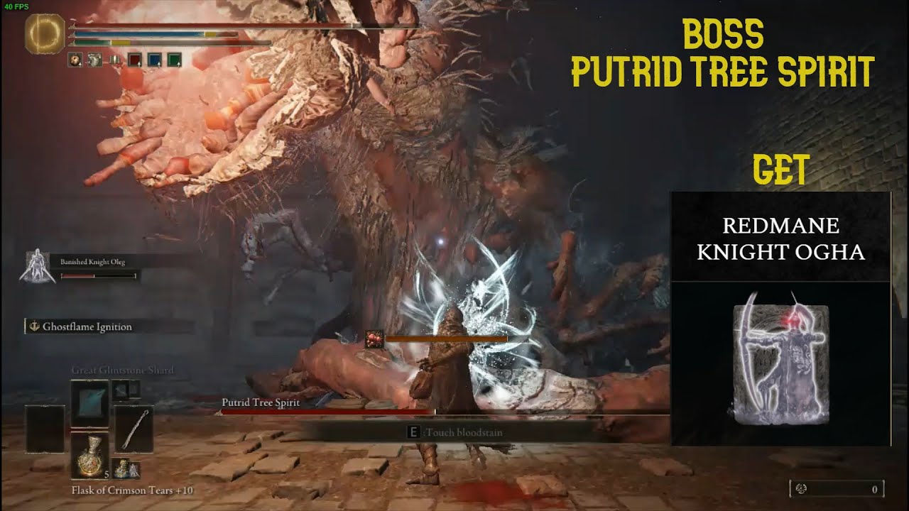 Defeating BOSS PUTRID TREE SPIRIT | WAR-DEAD CATACOMBS | ELDEN RING ...