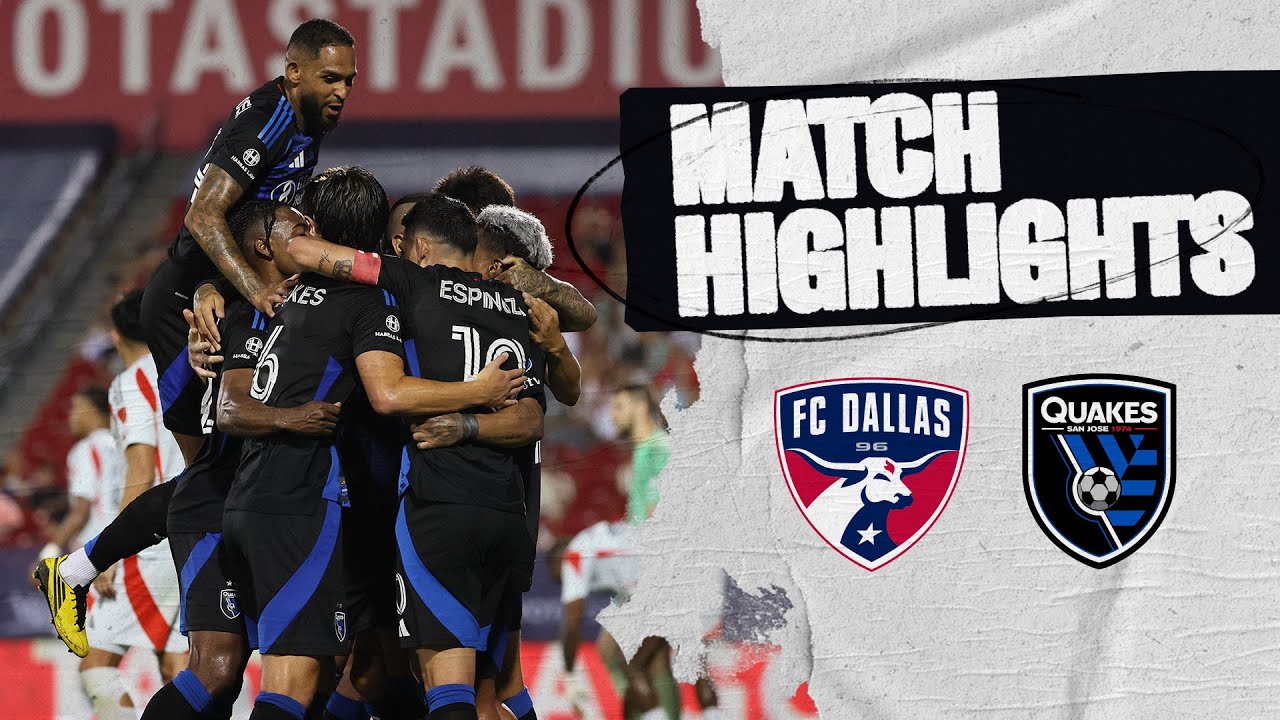 HIGHLIGHTS: San Jose Earthquakes vs. FC Dallas | June 25, 2025 - YouTube