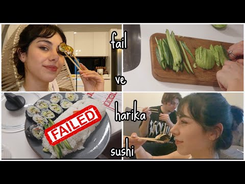 İLK KEZ SUSHİ YAPTIM🍱 ft. Ateş Ati