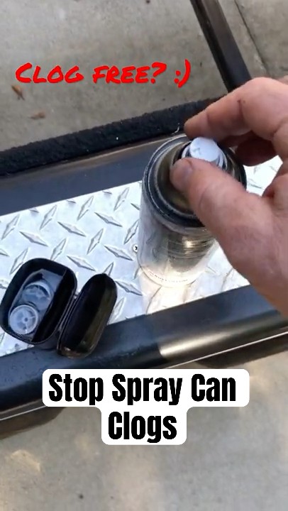 End Clogged Spray Paint Nozzles DI #shorts - YouTube