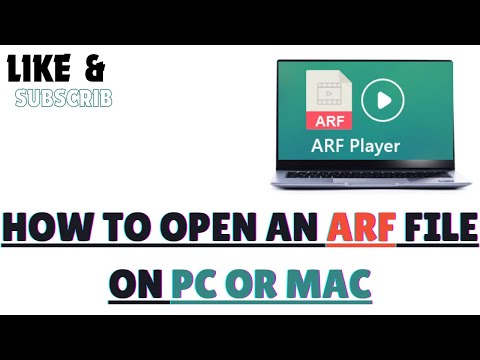 How to Open an ARF File on PC or Mac - YouTube