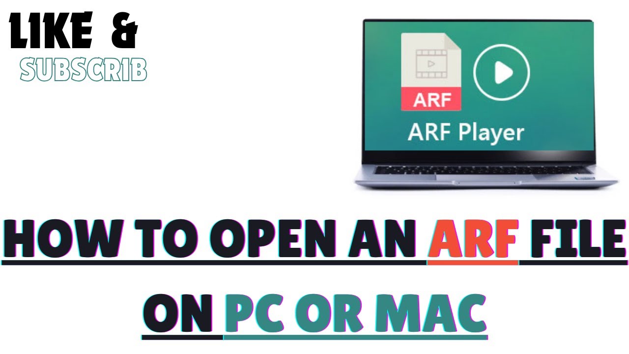 How to Open an ARF File on PC or Mac - YouTube