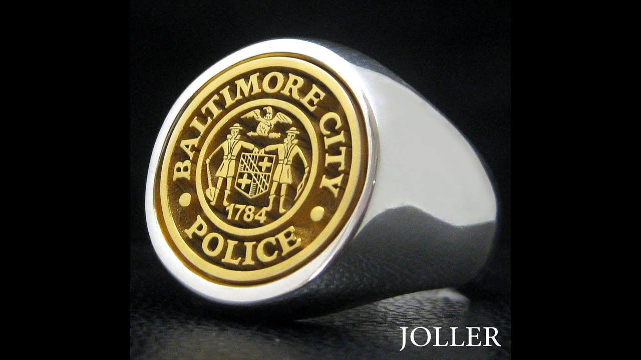 Baltimore City Police Ring 20mm by Joller Jewels - YouTube