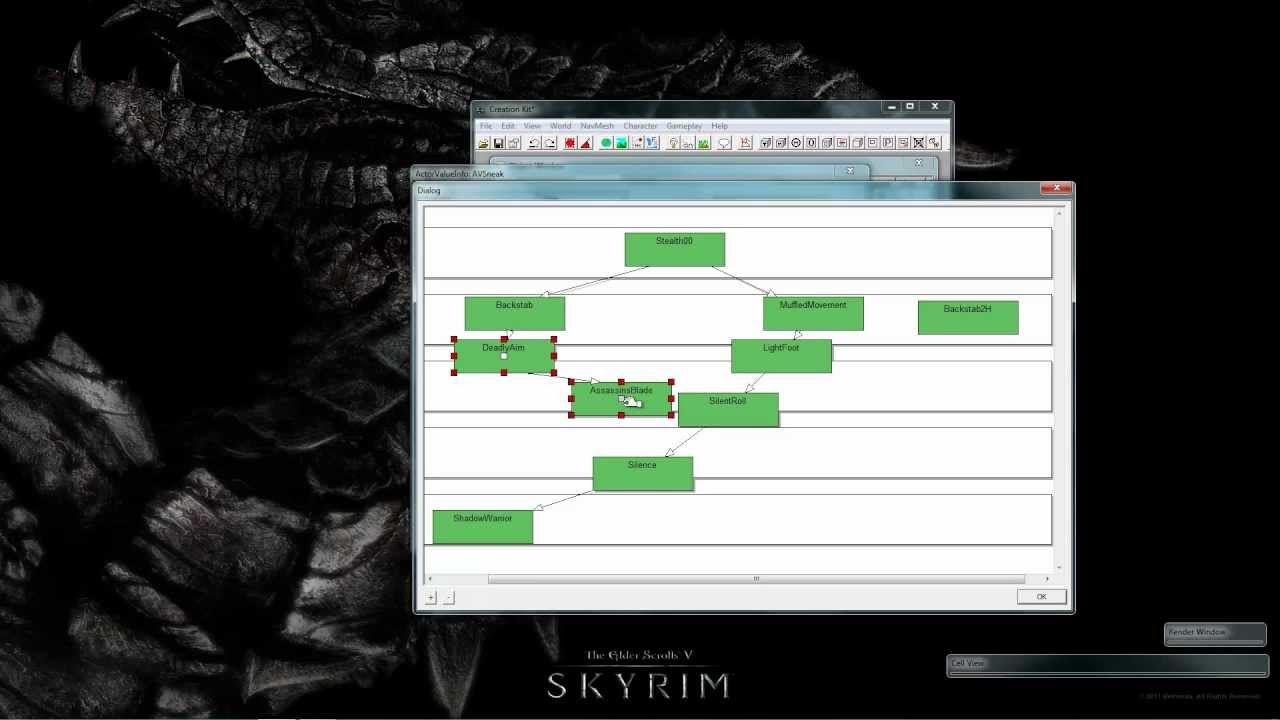 Skyrim Creation Kit: Adding Perk Ranks and New Perks to Skill Trees ...