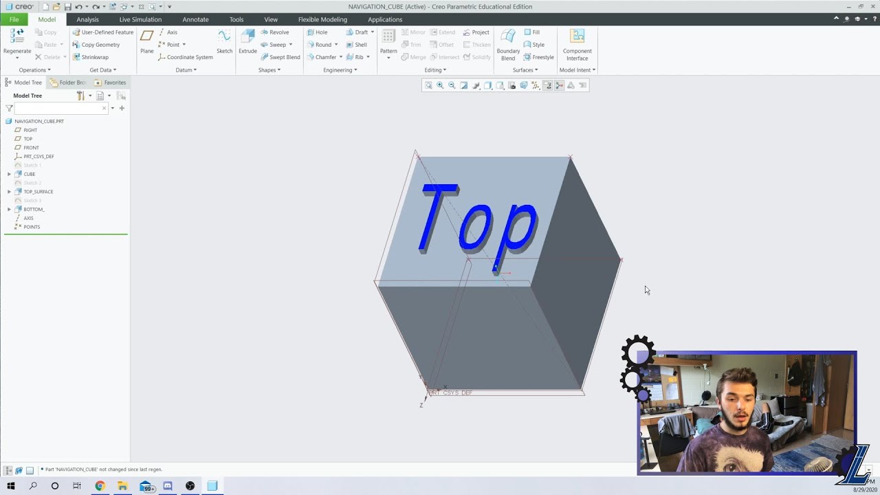 FTC CAD Tutorial 1 - Navigating Creo Parametric - YouTube