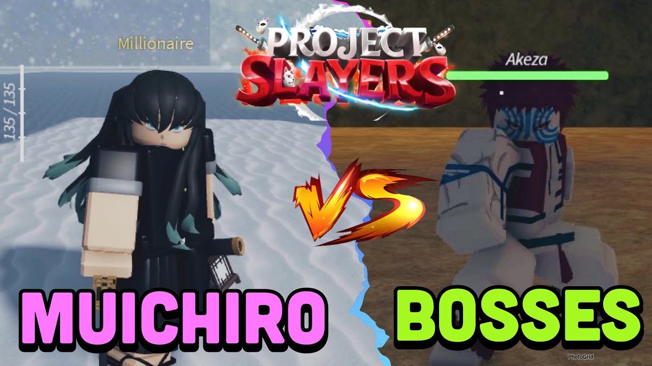 Muichiro VS All Bosses In Project Slayers! - YouTube