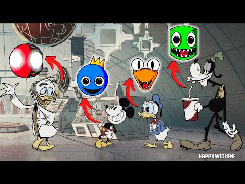 FNF Rainbow Friends: Mickey Mouse is a Friend To Your End in Friday Night Funkin' be like All Parts