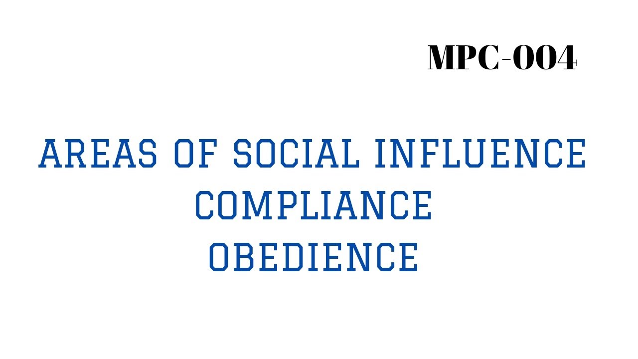 Social Influence ( Compliance and Obedience) - YouTube