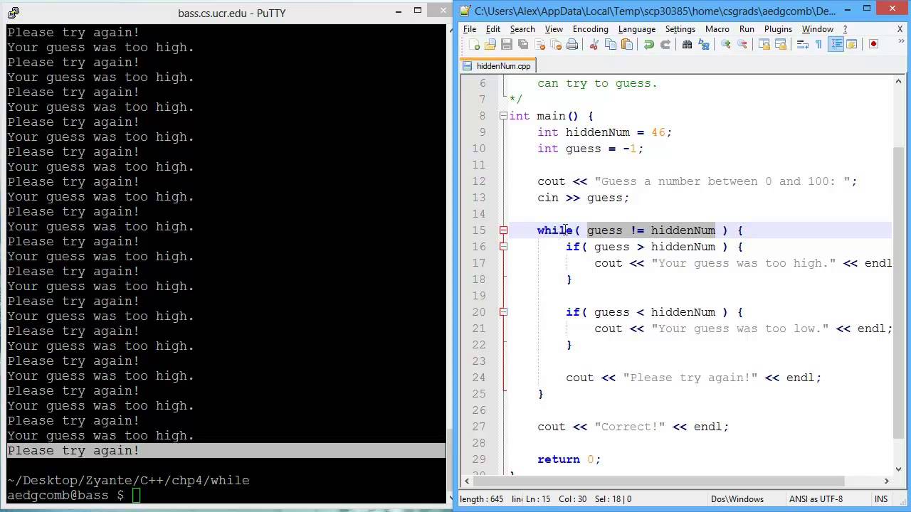 Programming example - While loops 2 - YouTube