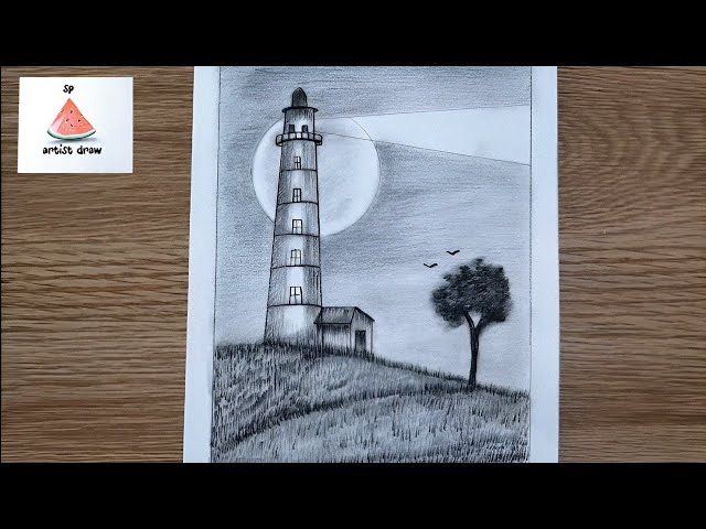 Easy Pencil Drawings Of Lighthouses
