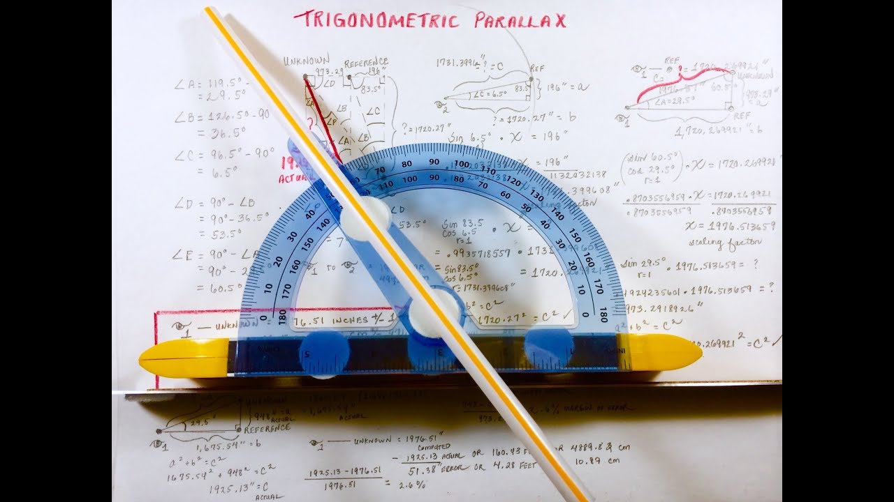 DIY TRIG: How to Build a Parallax Tool and Find the Distance to ...