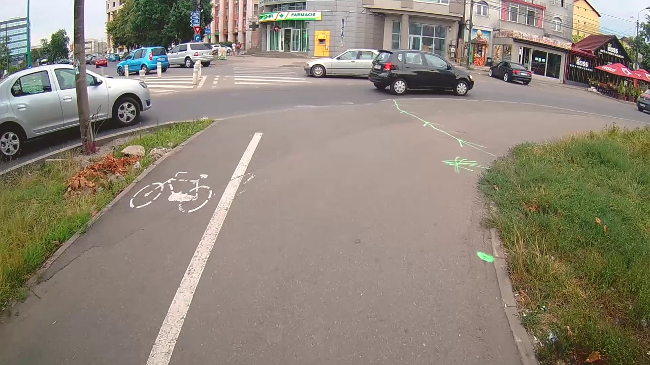 A walk through the largest roundabout in Timisoara, Romania - YouTube