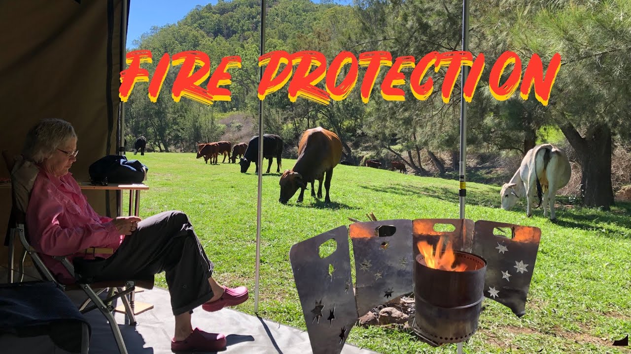 The perfect fire surround wind break - YouTube