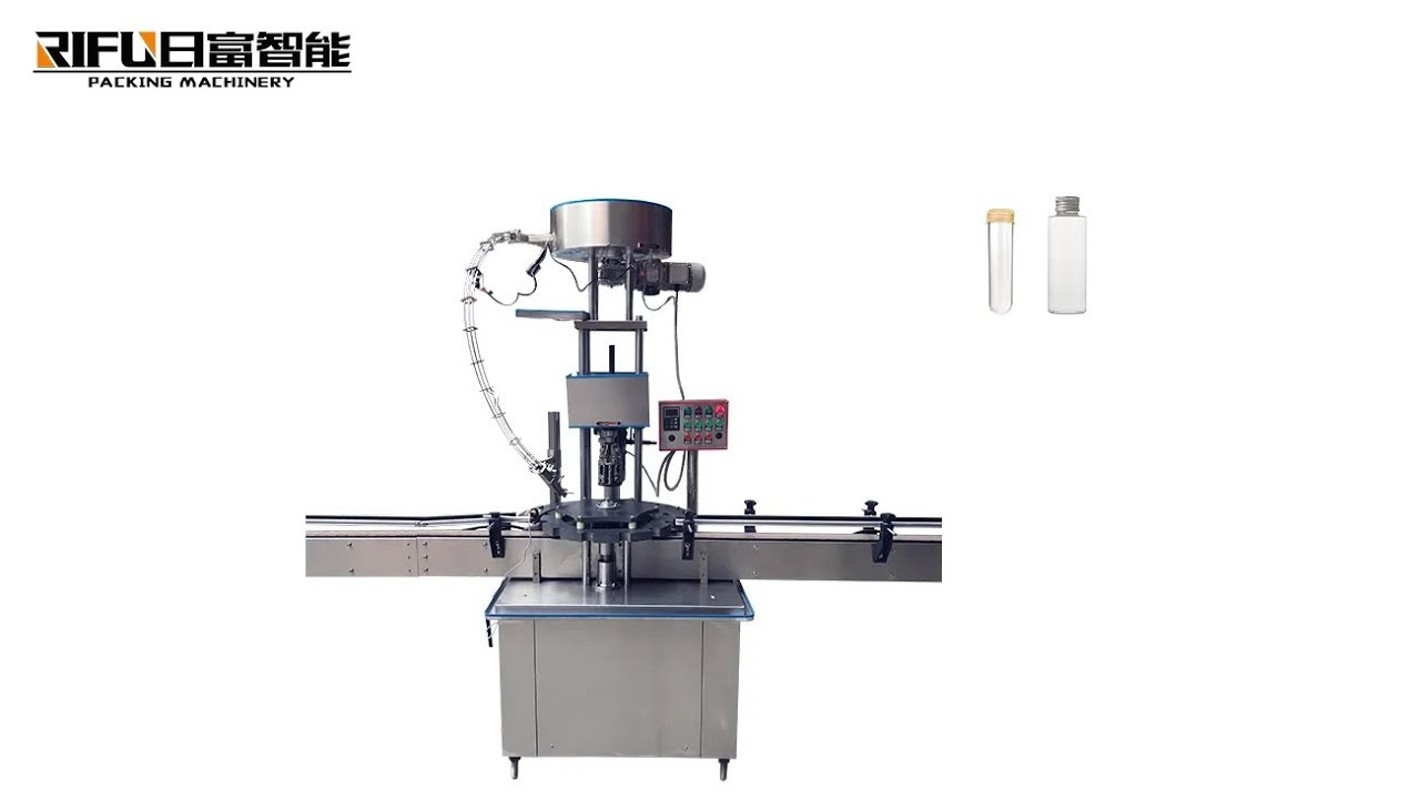 Automatic aluminum ropp capper machine 2 - YouTube