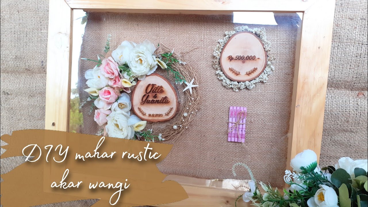 DIY mahar rustic akar wangi - YouTube