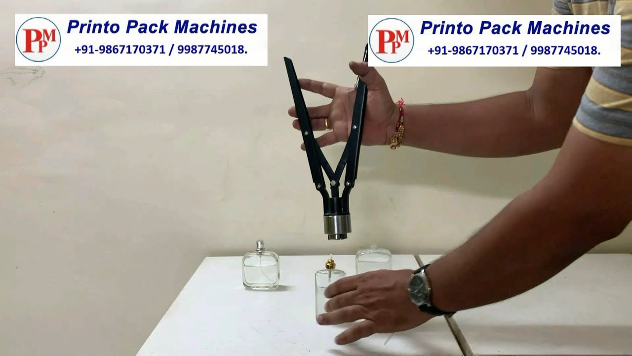 Perfume sealing machine | Low cost perfume sealing machine | Manual ...