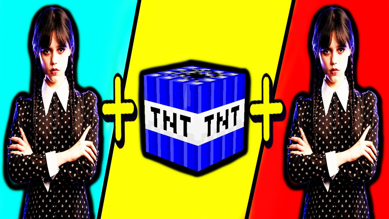 Wednesday Addams + Blue TNT + Wednesday Addams = ??? - YouTube
