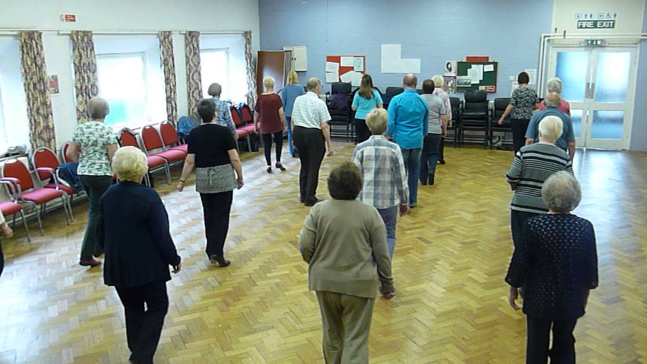 Gentle Line Dance class : County Line cha-cha - YouTube