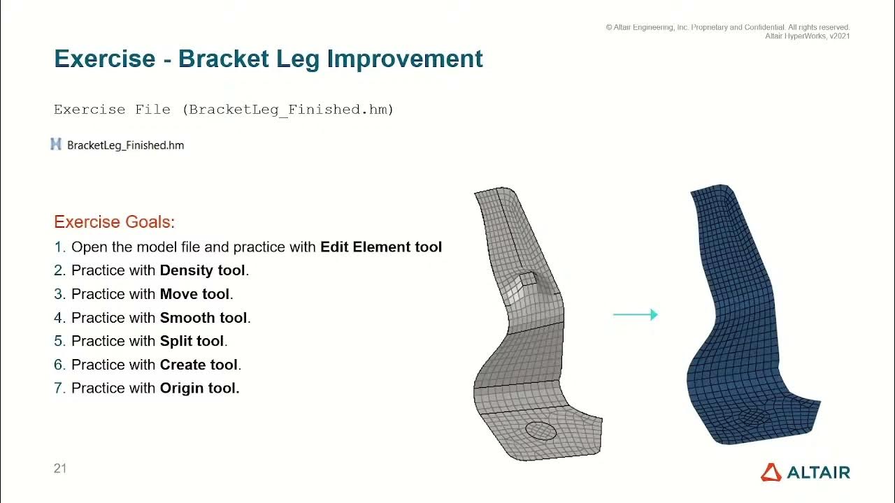 #HyperWorks | HyperWorks 리본 메뉴를 이용한 Edit element 기능 소개 - YouTube