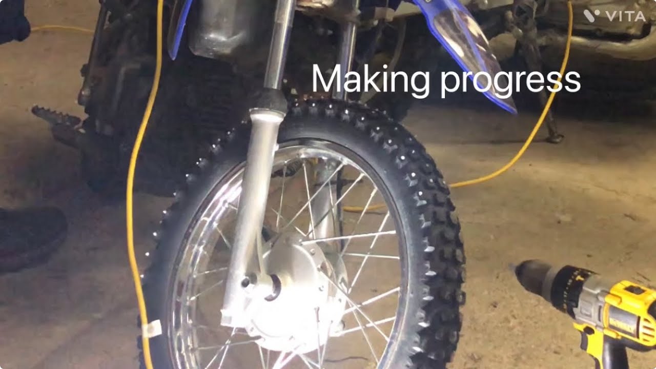 Studding the Rear Tire of the TTR 90!! #gooutdoors #sendit #dirtbike ...