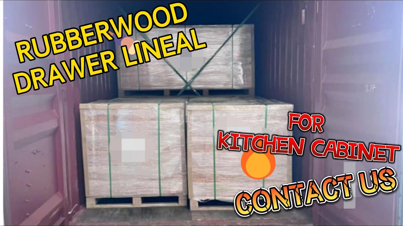 rubberwood drawer lineal loading - YouTube