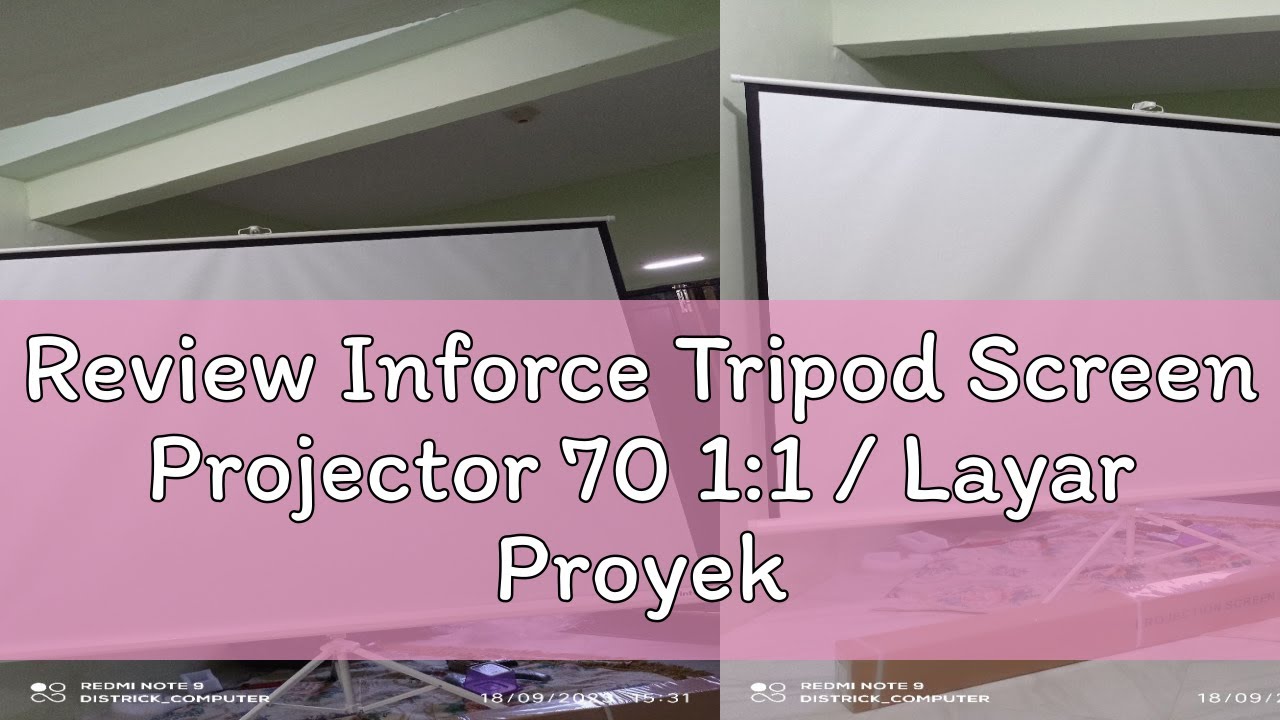 Review Inforce Tripod Screen Projector 70 1:1 / Layar Proyektor Inforce ...