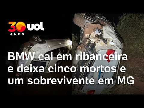 Acidente com BMW em Minas Gerais: queda em ribanceira deixa cinco mortos e um sobrevivente