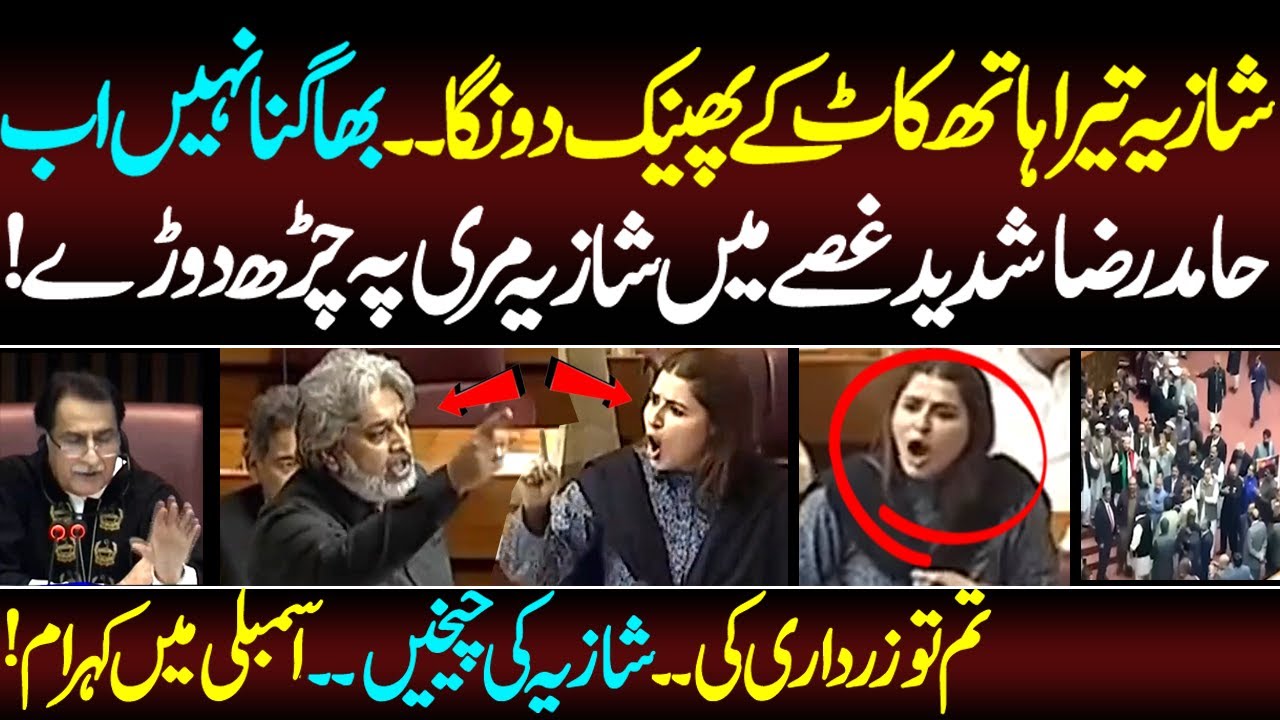 Hamid Raza Lashing Out On Shazia Marri | Heated Debate | News Today | # ...