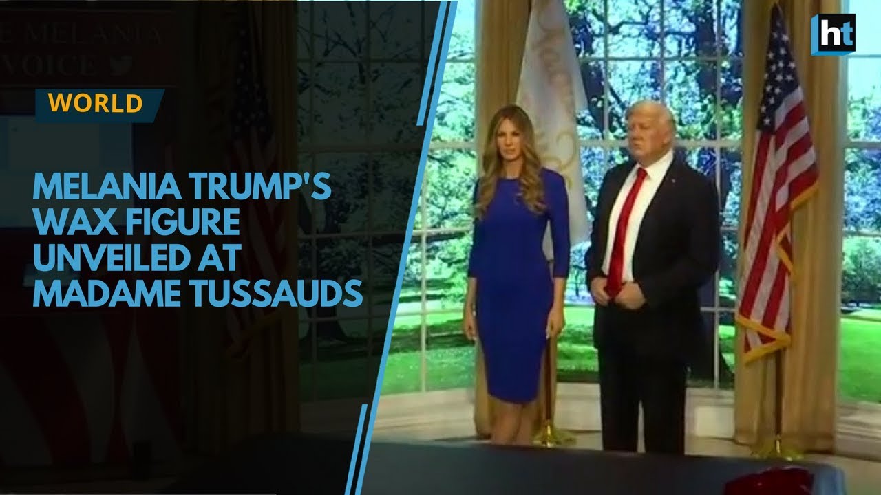 US first lady Melania Trump's wax figure unveiled at Madame Tussauds ...