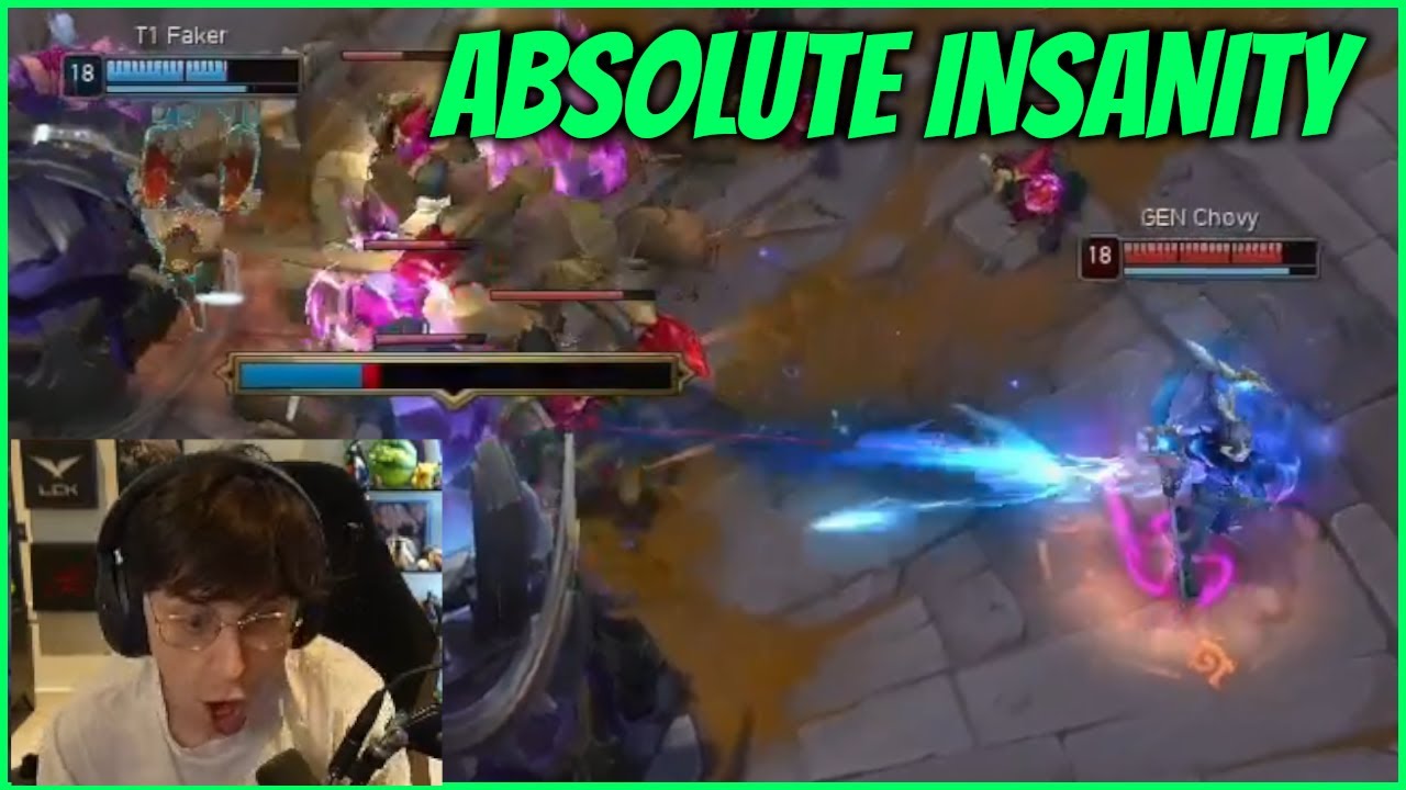 Caedrel Reacts To BANGER T1 VS GENG Series Ending In A FAKER VS CHOVY 1V1 - YouTube