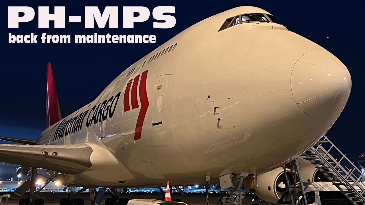 Martinair B747 back from heavy maintenance - YouTube