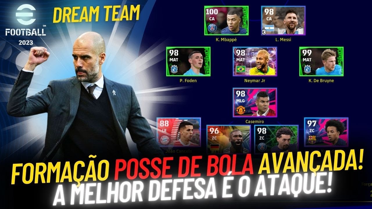 DREAM TEAM - FORMAÇÃO PRO PLAYER AVANÇADA PARA POSSE DE BOLA! PT.2 ...