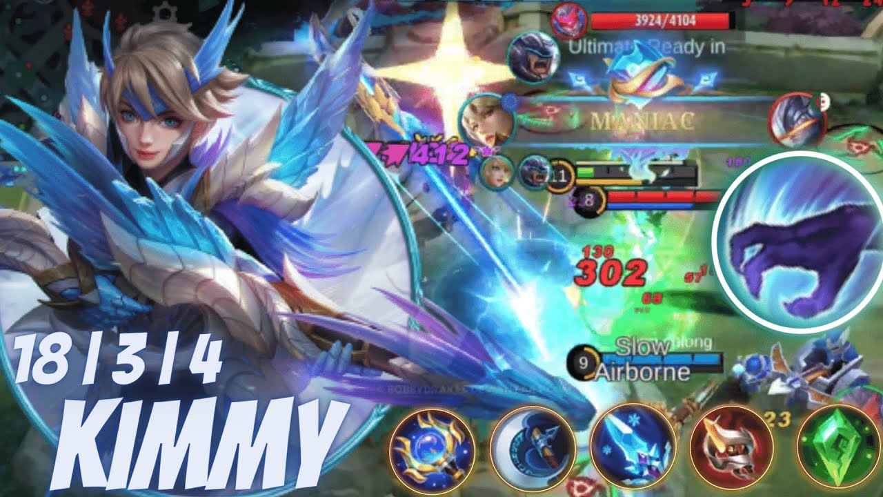 Kimmy Jungle | 18 kills MANIAC | Mobile Legends: Bang Bang - YouTube