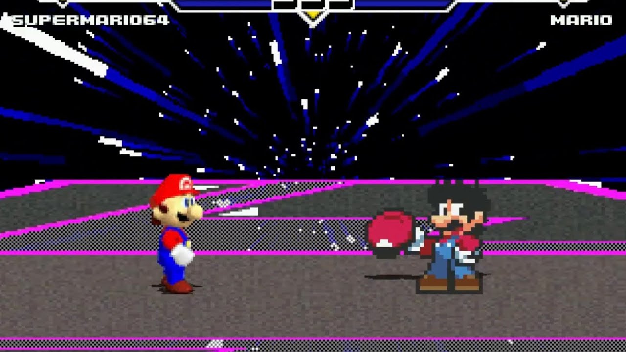 MUGEN: Super Mario 64 VS Mario (Kusamochi) +Luigi - YouTube