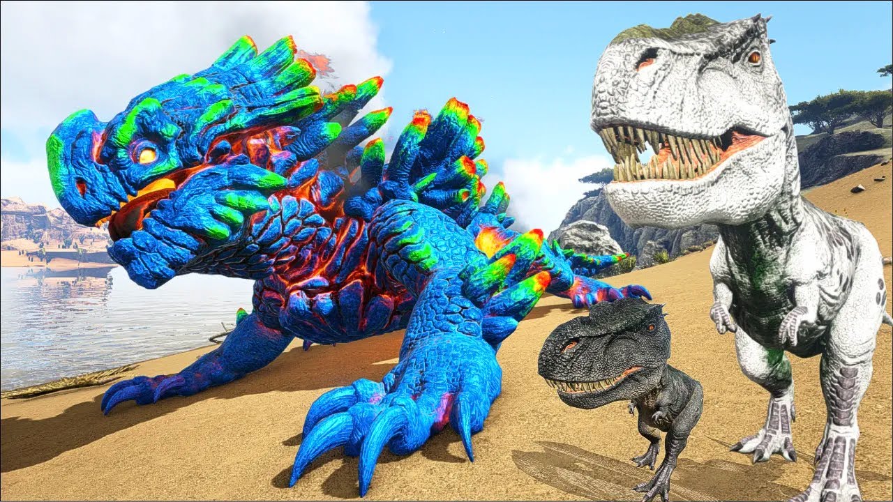 O Magmasaurus Resgatou Um Filhote e Sua Mamãe T-Rex Das Garras Mortais ...