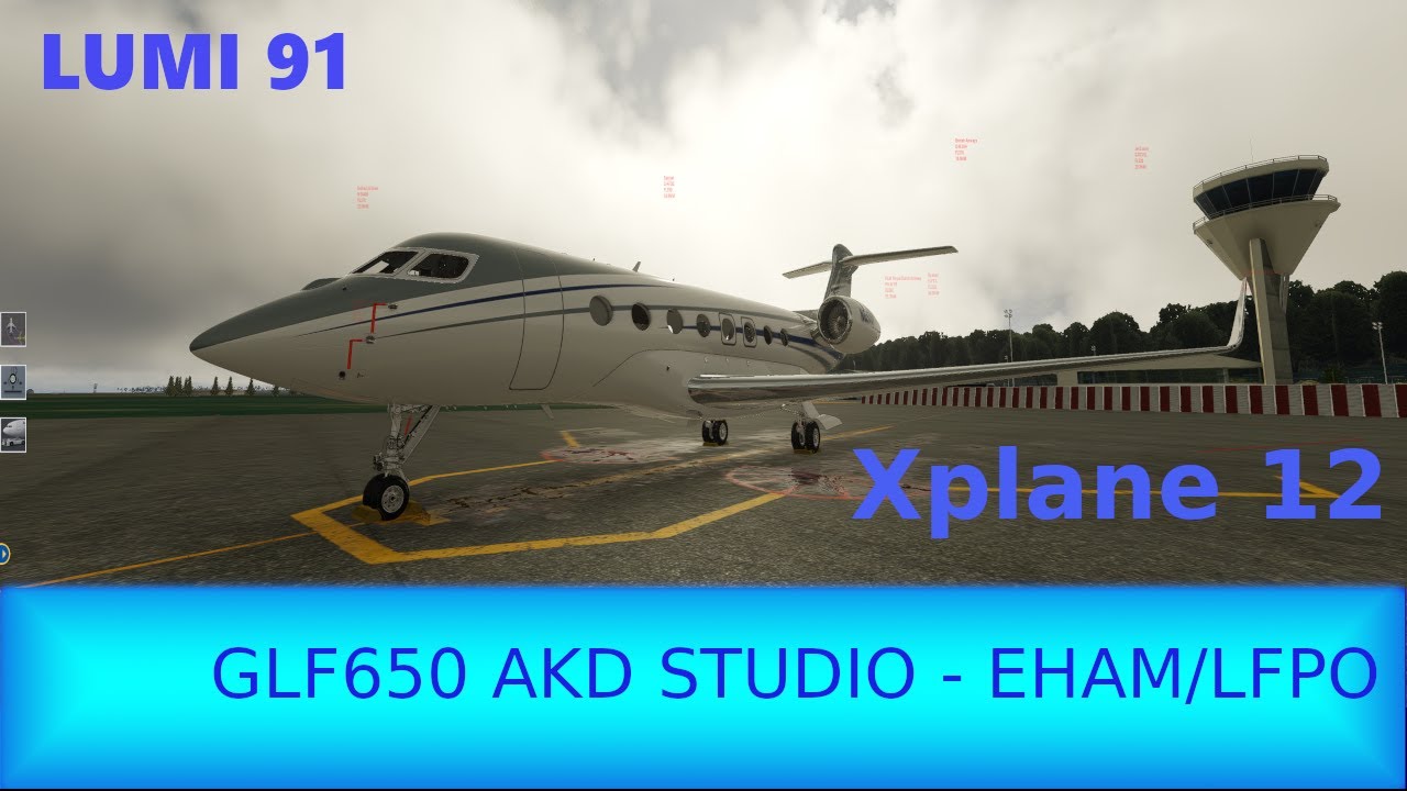 Xplane12 - GLF650 AKD Studio - YouTube