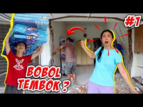 BOBOL TEMBOK KAMAR DEPAN RUMAH ! PART 1, UBAH RUMAH GARA-GARA INI...| Vlog Lucu | CnX Adventurers