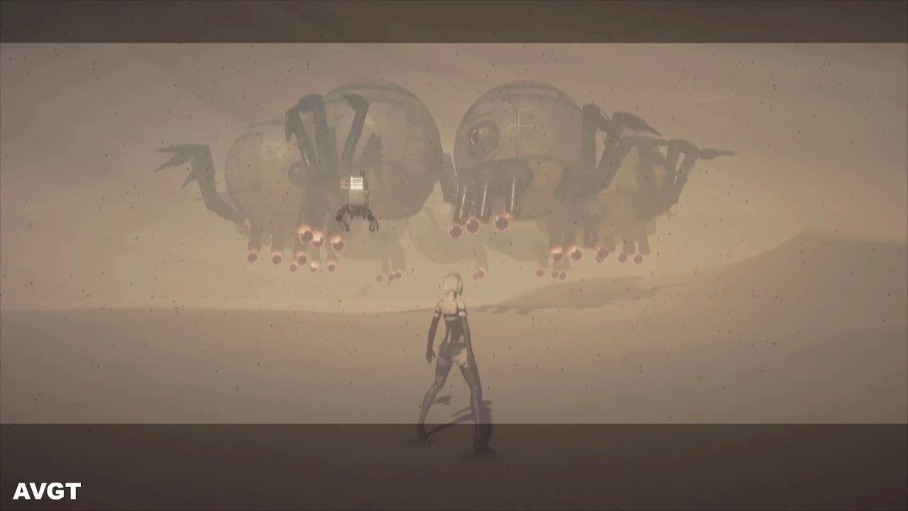 Nier Automata Boss Fight Hegel - YouTube