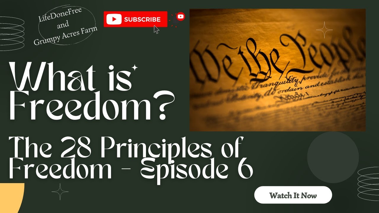 What is Freedom? 28 Principles of Freedom - Episode 6 - YouTube