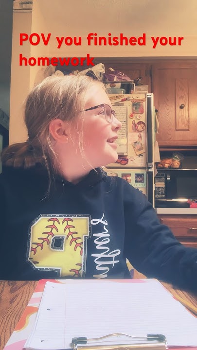 POV you finished your homework - YouTube