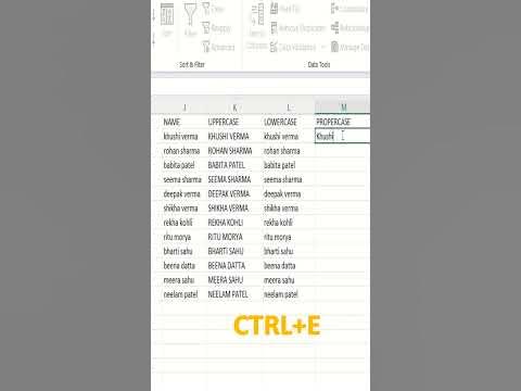 Flash Fill | Excel magic tricks | Flash Fill | Excel Shortcut Fill | All fill | Fast fill Auto ...