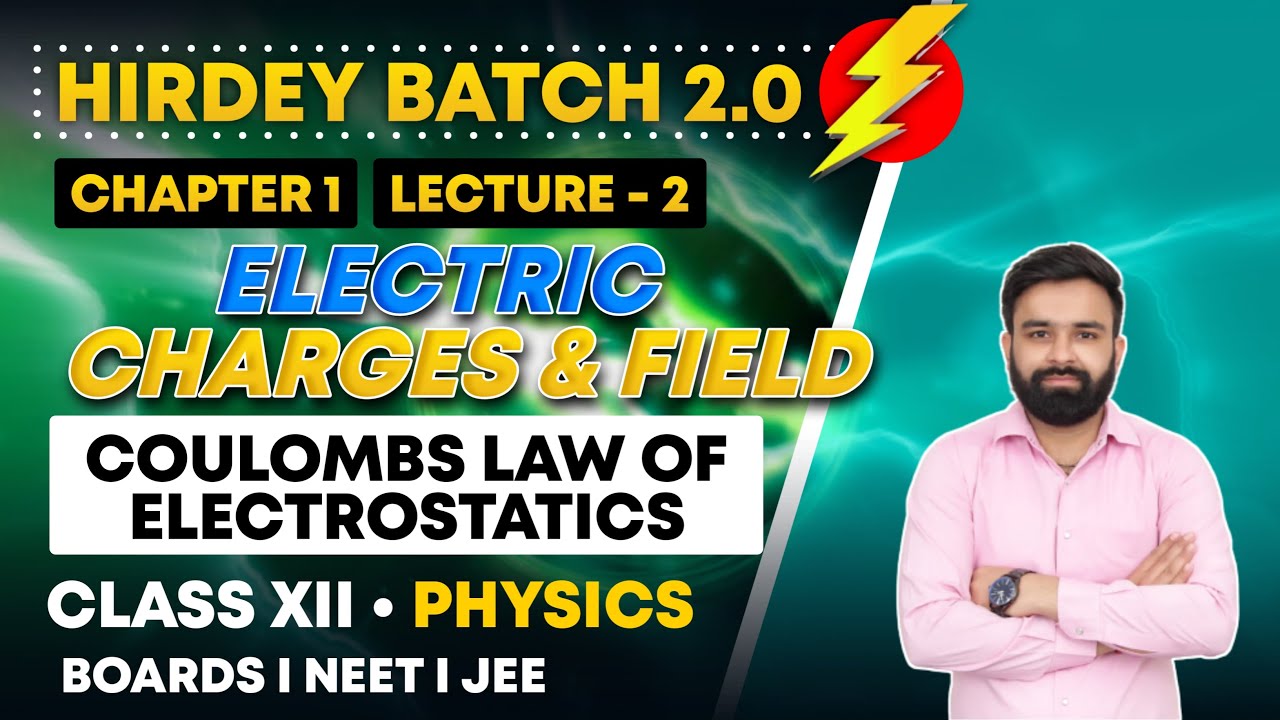Coulombs Law of Electrostatics I Chapter 1 Electric charges and field I ...