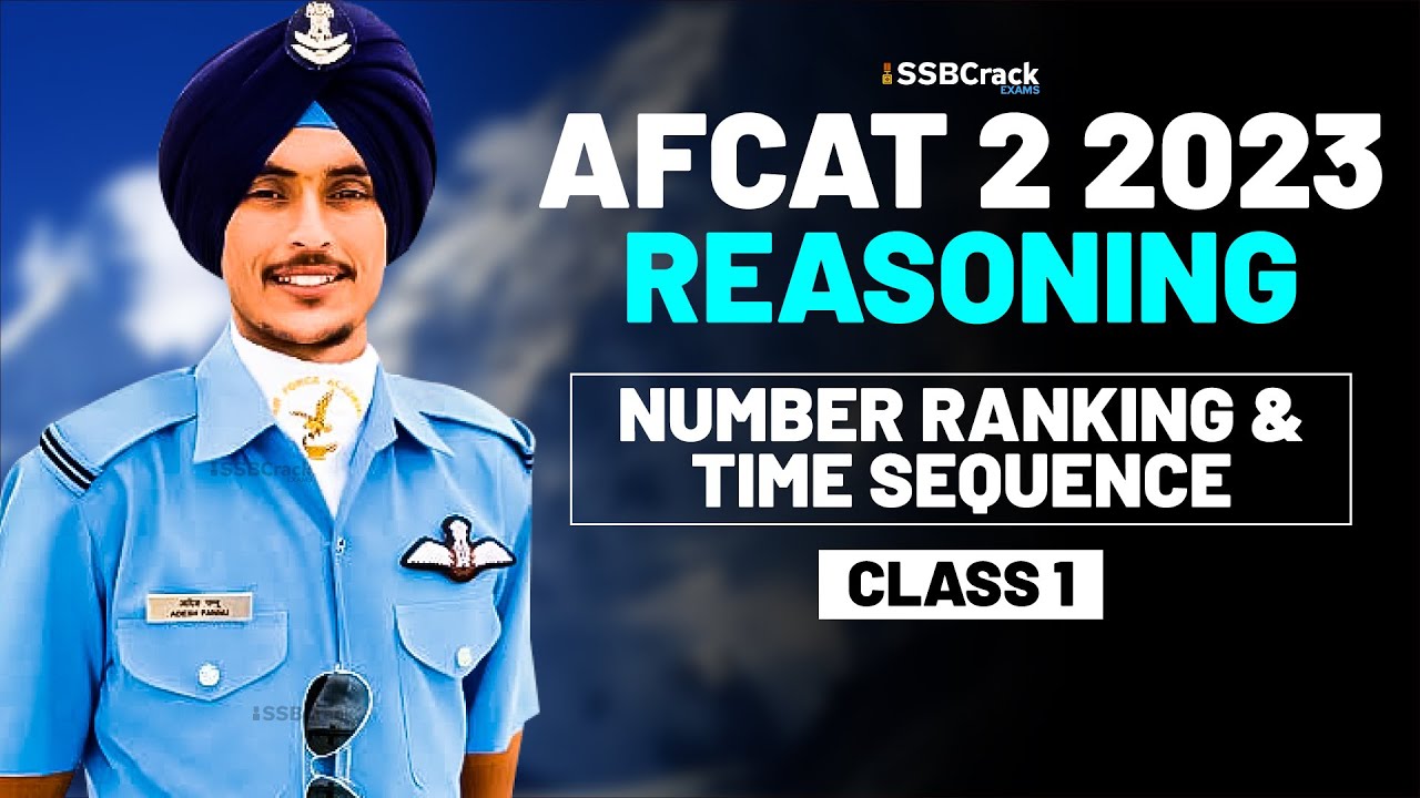 AFCAT 2 2023 Exam Reasoning Live - Number, Ranking & Time Sequence Test ...