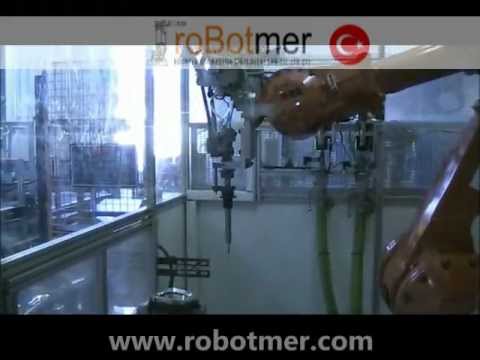 ABB IRB 4400 ROBOT FLAMING GLUING DISPENSE - YAPIŞTIRMA ALEVLEME ROBOT ...