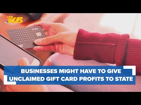 Washington businesses might have to give unclaimed gift card profits to ...
