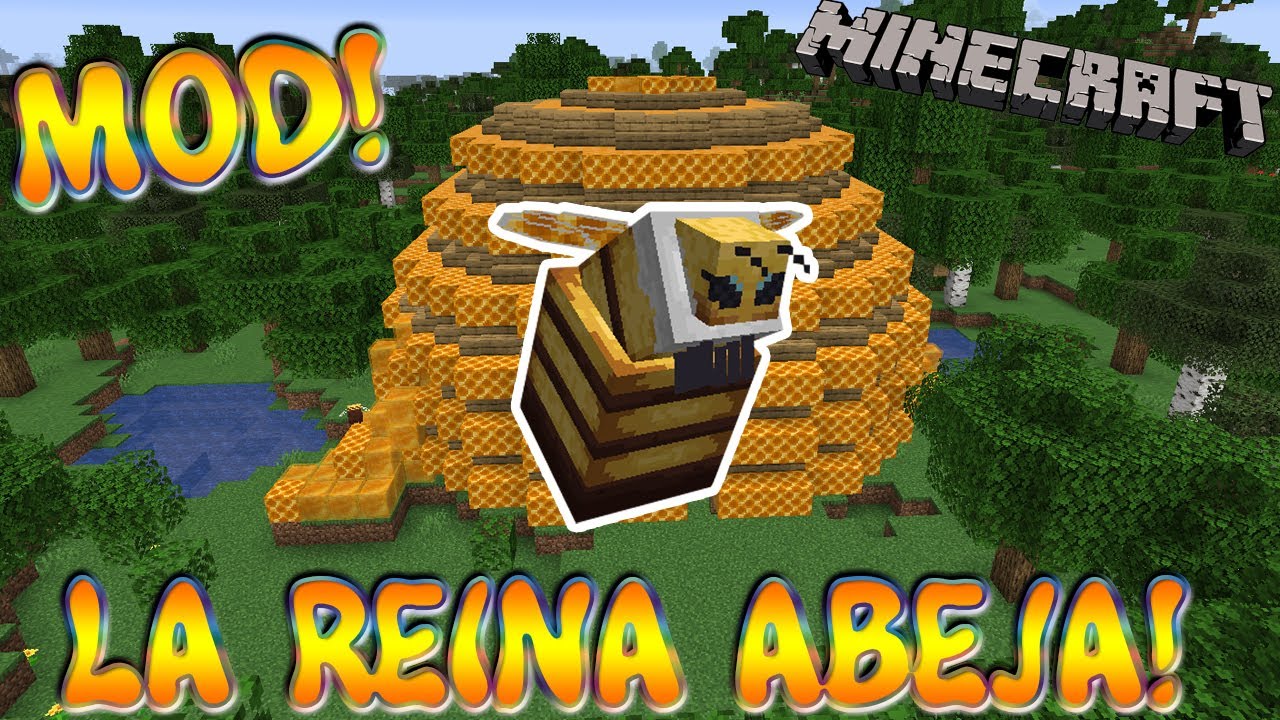 LA REINA ABEJA! Minecraft 1.16.5 MOD QUEEN BEE! - YouTube