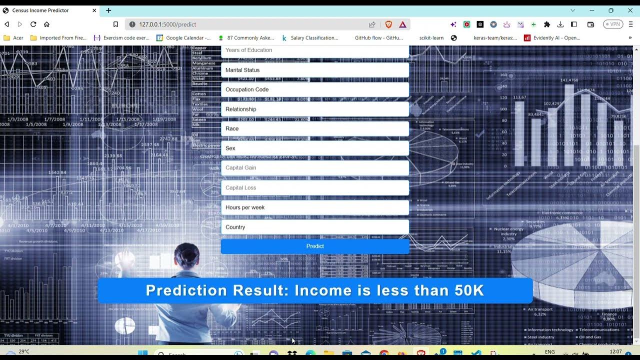 full demo Adult Census Income Prediction - YouTube