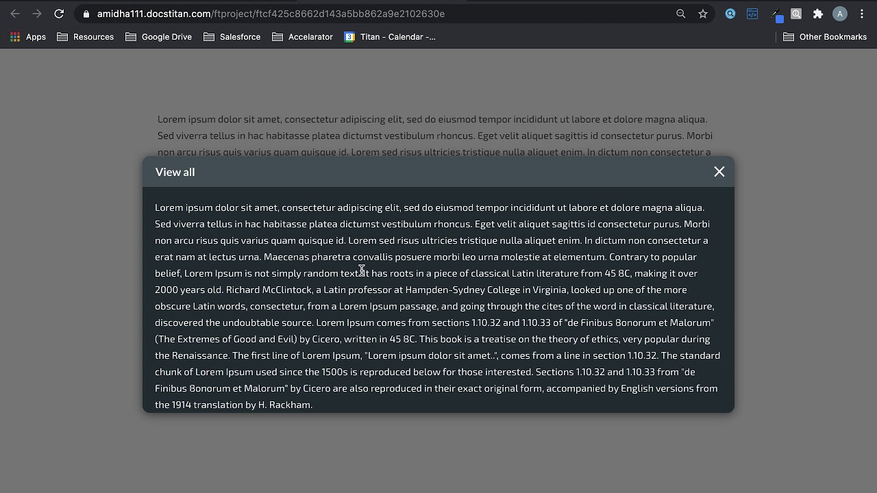 Overview on how to use Ellipsis mode in text element in Titan Web - YouTube