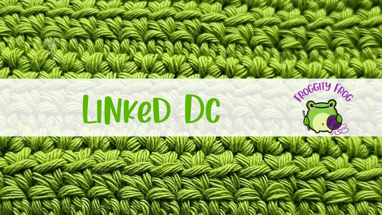 How To Crochet The Linked Double Crochet Stitch - LEFT | A Stitch Guide ...