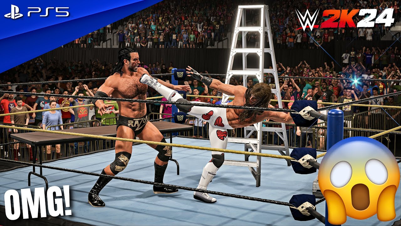 WWE 2K24 - Shawn Michaels vs. Razor Ramon - Ladder Match at ...